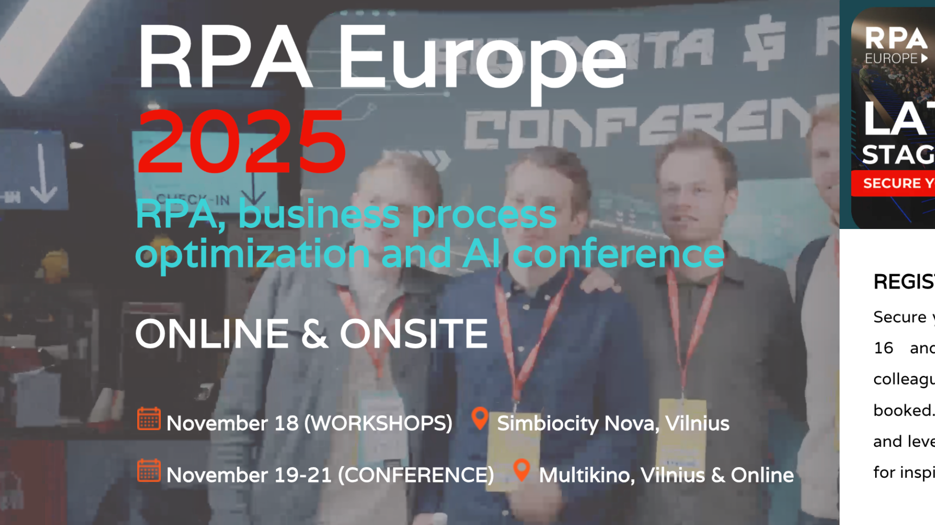 RPA Europe 2025 – RPA, business process optimization and AI conference – DMaaST Project